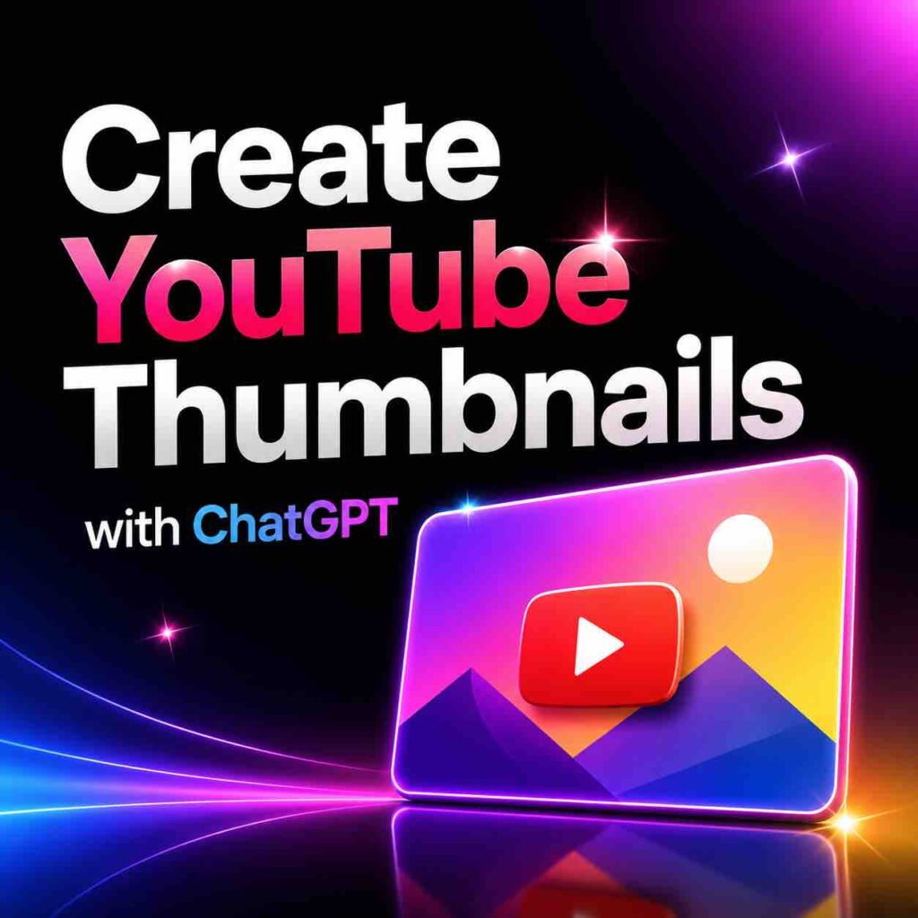 How to Create YouTube Thumbnails with ChatGPT in 60 Seconds